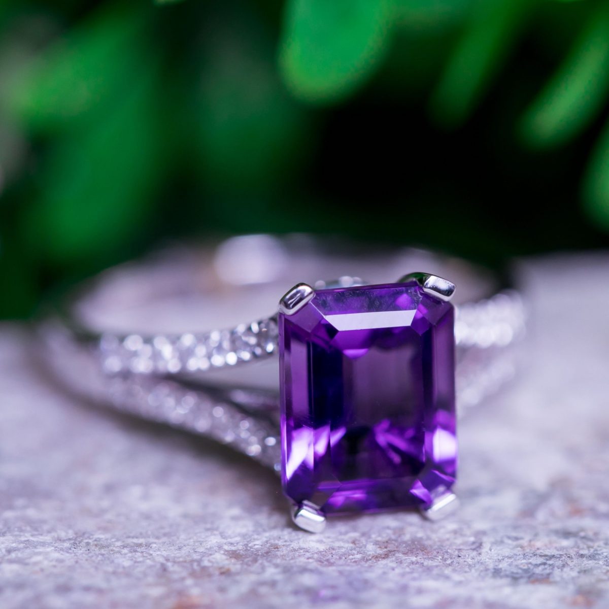 Non-Binary Wedding Rings - Gender Neutral Engagements - Diamond wish