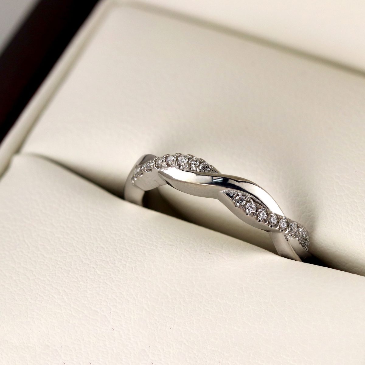 Non-Binary Wedding Rings - Gender Neutral Engagements - Diamond wish